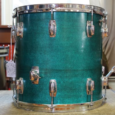 1968 Ludwig Standard Floor Tom 14"x14" in Blue Mist | Reverb