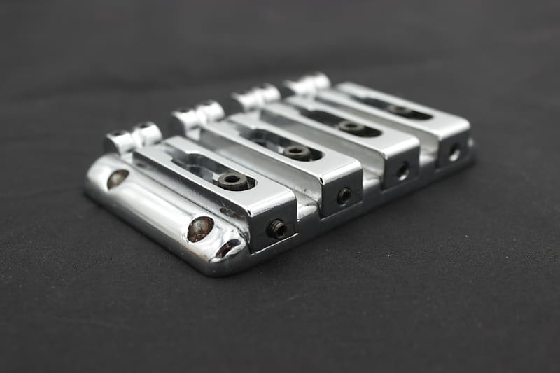 High Mass Chrome Bass Guitar Annotatable Top Mount Bridge - | Reverb