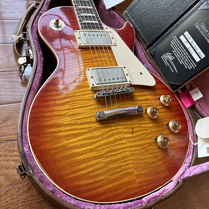 2016 Gibson Custom Shop R9 ‘59 Reissue Les Paul Factory Aged | Reverb