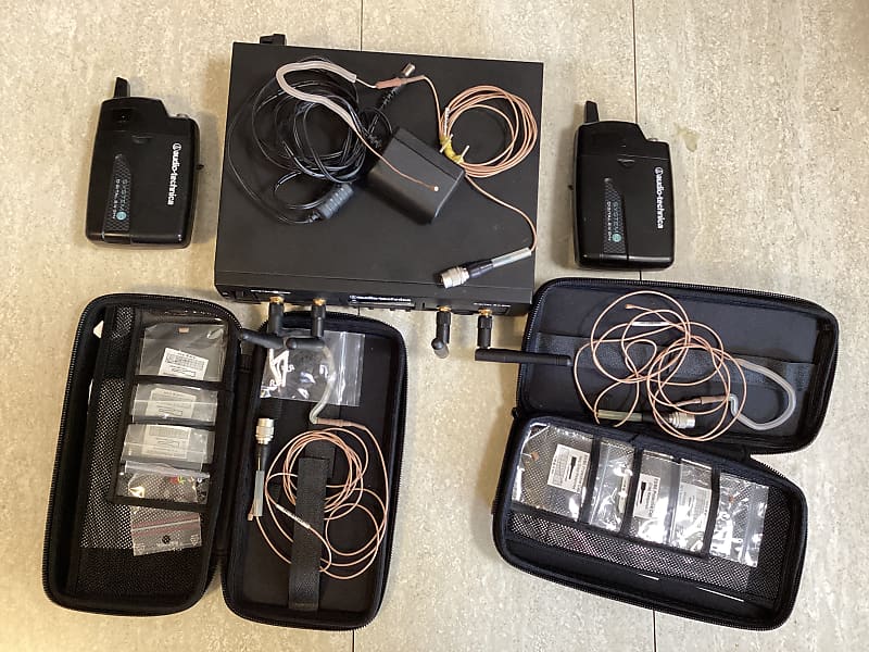 Audio Technica ATW-RC13 with transmitters and 3 countryman | Reverb
