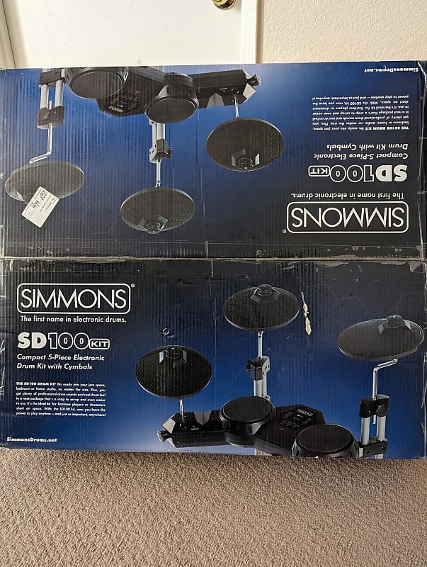 Simmons SD-100 2016 - black/silver | Reverb