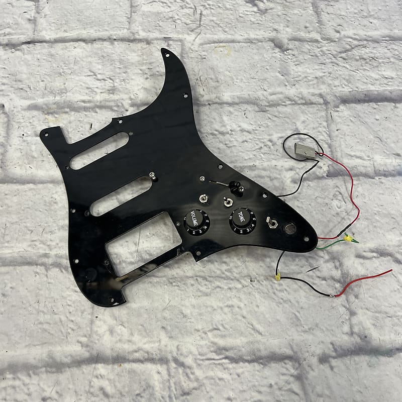 Unknown Strat Pickguard HSS w/ Pots & Switches | Reverb
