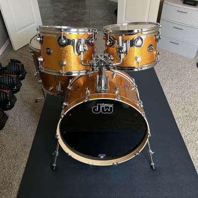 DW Performance Series Gold Sparkle Drum Kit | Reverb