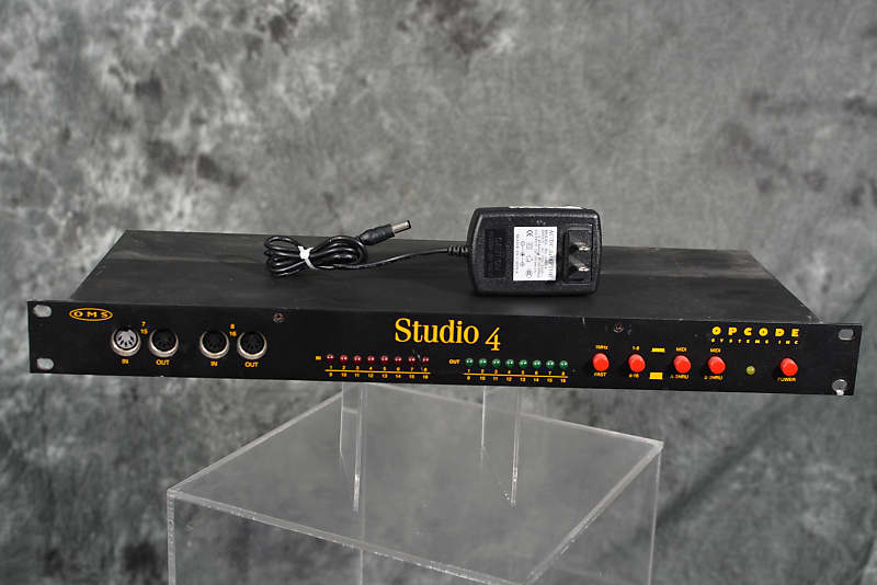 Opcode OMS Studio 4 MIDI Patchbay Rackmount w power supply & | Reverb