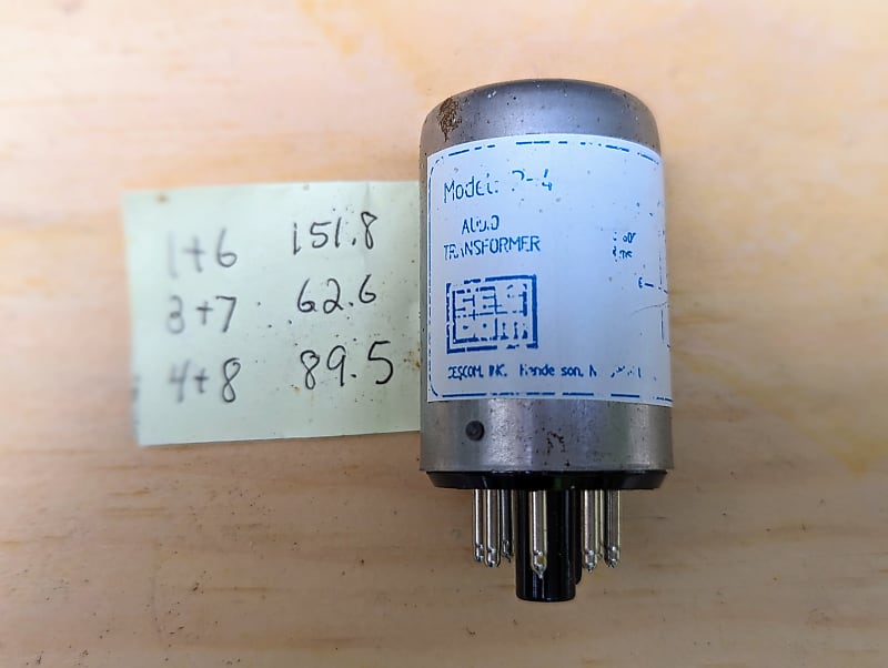 Sescom R-4 Line Matching Audio Transformer Octal Base | Reverb