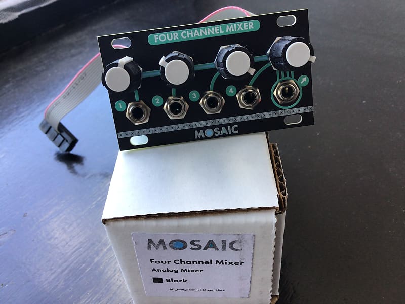 Mosaic 1U 4 channels mixer Black | Reverb