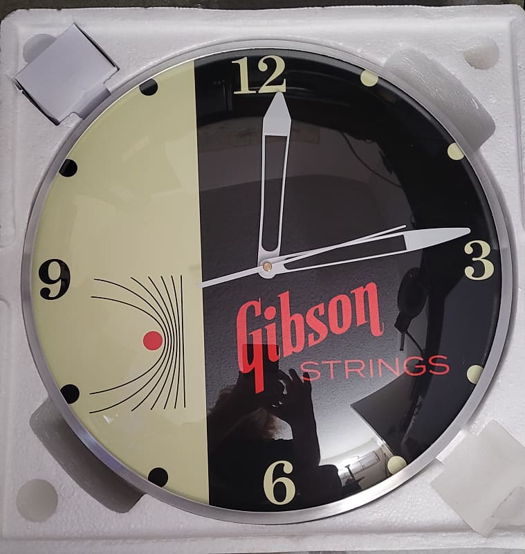 Gibson Vintage Lighted Wall Clock - GA-CLK2 - BRAND NEW | Reverb