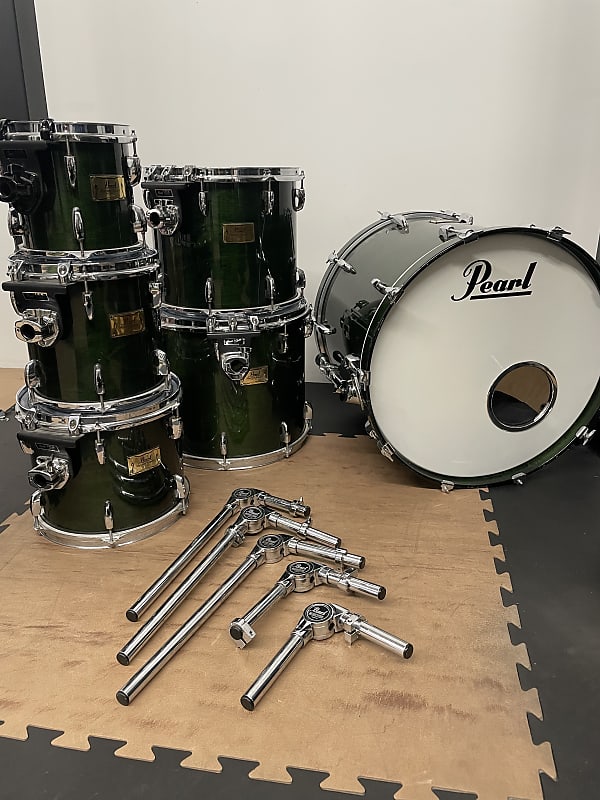 Pearl BRX MASTERS STUDIO BIRCH - Emerald Mist Lacquer | Reverb