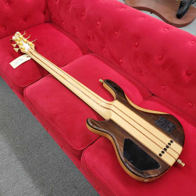Wolf S10-6 Lined Fretless 6 String Bass with Rosewood Top - | Reverb