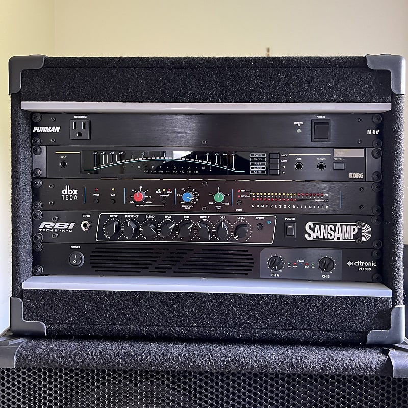 Bass Amp Rig SansAmp RBI or BBE Bmax, Citronic PL1080, DBX, | Reverb