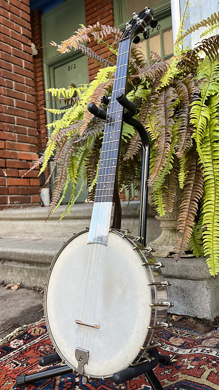 Antique 1882 H.C. Dobson’s Patent 5-String Open Back Banjo w | Reverb