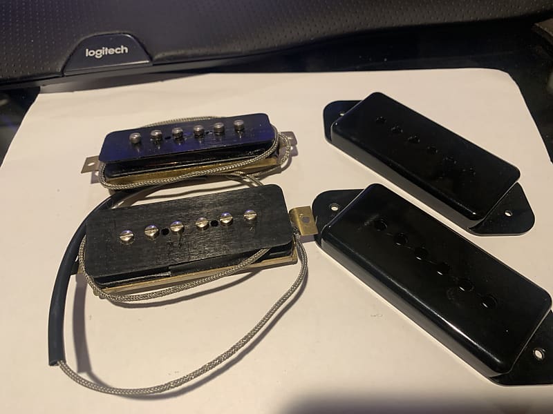Gibson Custom Shop P90 Dogear Reissue Pickup Set 2012 - Black | Reverb