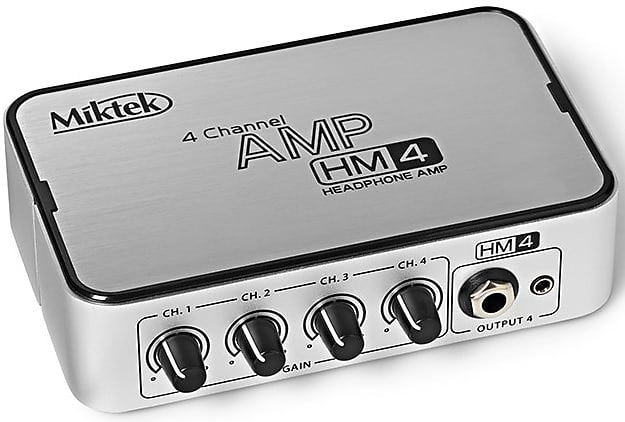 Miktek HM4 Four Channel Personal Monitor Headphone Amp | Reverb