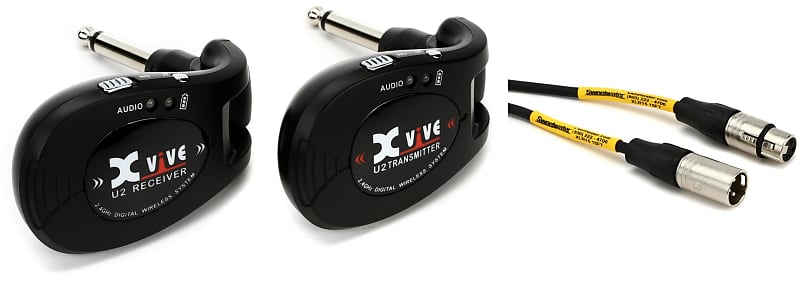 Xvive Audio U2 Digital Wireless Guitar System - Black Bundle | Reverb