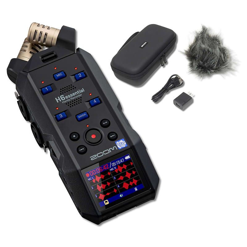 Zoom H6essential Handheld Recorder with Zoom APH-6e Accessory | Reverb