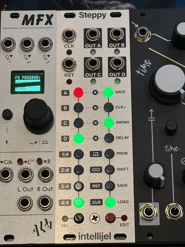 Intellijel Steppy 4-Track 64-Step Programmable Gate Sequencer | Reverb