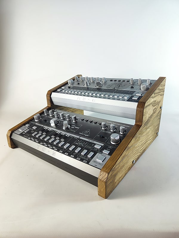 Behringer TD3 RD6 Real Oak Wood Stand Side panel Bass Line | Reverb UK