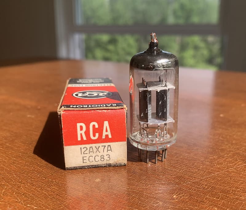 1960s RCA 12AX7A ECC83 Gray Plate Pre Amp Tube Tested | Reverb