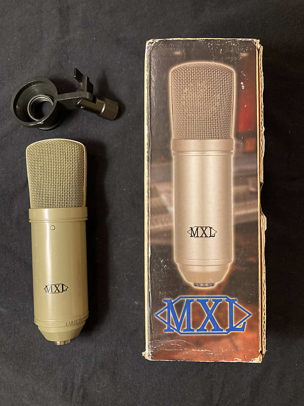Marshall MXL V57M Cardioid Condenser Microphone 2000’s - Gold | Reverb