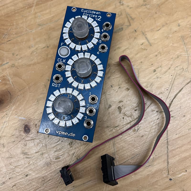 vpme.de Euclidean Circles v2 Rhythm Sequencer Synth Module w/ | Reverb