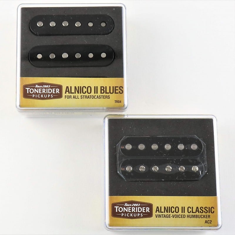 TONERIDER STRAT HSS ALNICO II SET BLACK | Reverb