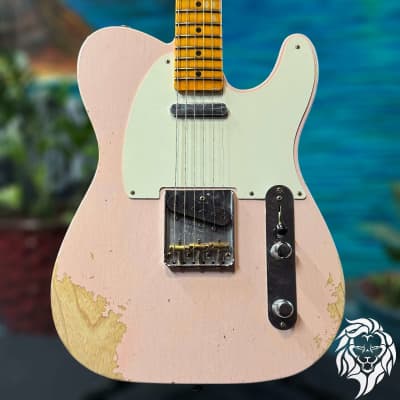 Fender Custom Shop 1952 Telecaster Heavy Relic Shell Pink | Reverb