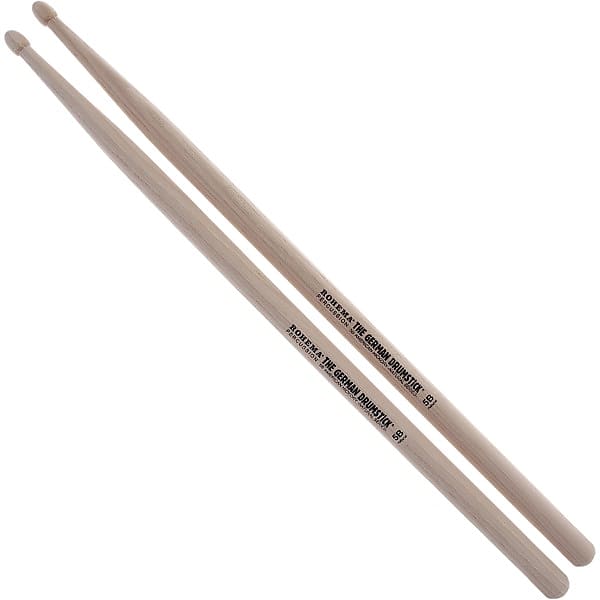 Rohema Drumsticks Natural 5B Hickory unlackiert | Reverb