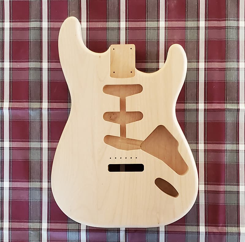 Woodtech Routing Paint Grade Alder Stratocaster Body - | Reverb