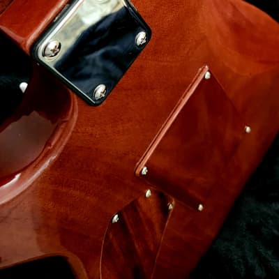 SJ Custom Guitars Stratocaster,Dragon breath color, Flame | Reverb