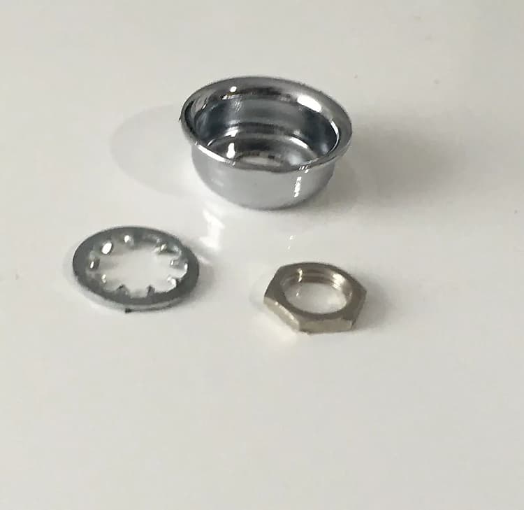 Chrome Relic Fender Relic Tele Output Jack Cup Guitar Pro | Reverb