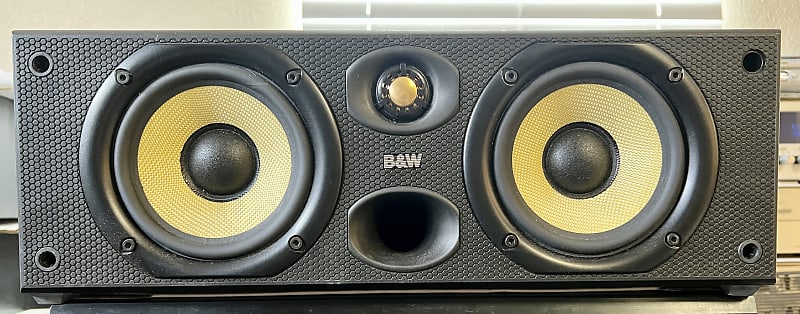 B&W - Bowers & Wilkins CC6 Center Channel Speaker - Black Ash | Reverb