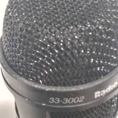 Radio Shack Dynamic Unidirectional Mic 33-3002 1970s - Black | Reverb