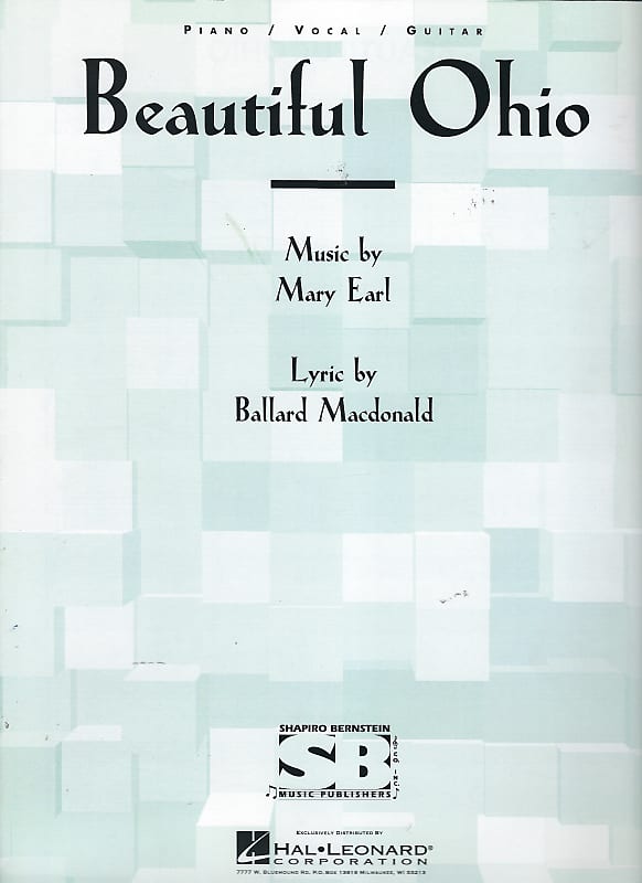 Beautiful Ohio Sheet Music | Reverb