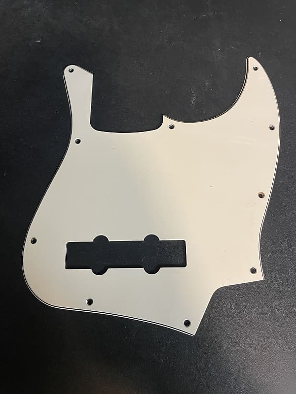 White Fender MIJ Jazz Bass Pickguard | Reverb
