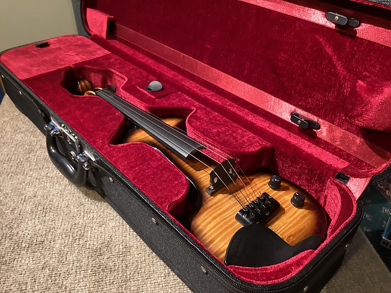 Rogue Solid Body Electric Violin with hard case & accessories | Reverb