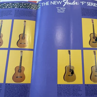 Fender Acoustic catalogs 1969 | Reverb