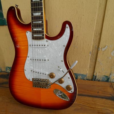 Hamiltone " Curly Maple " Ltd Edition Bolt On Neck ST Guitar | Reverb