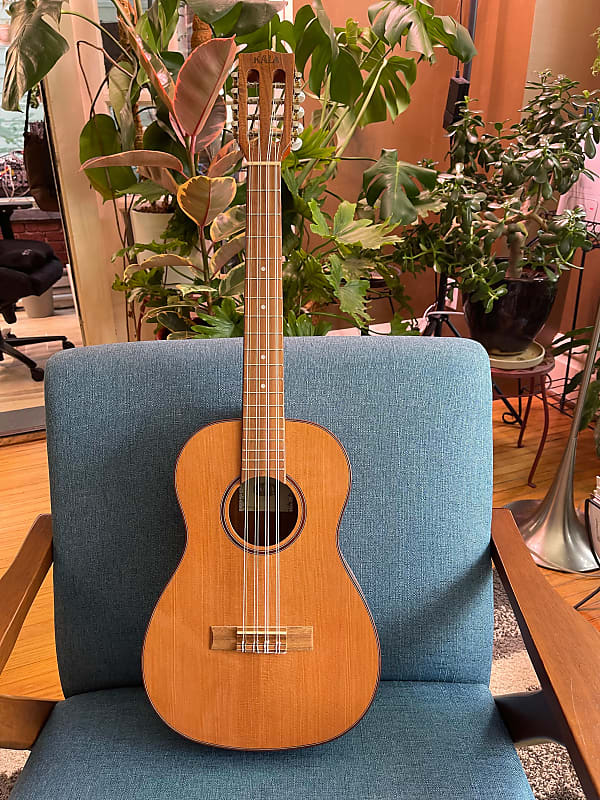 Kala Solid Cedar Acacia Baritone 8-String Ukulele | Reverb
