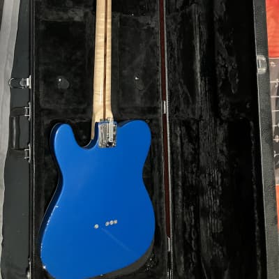 Double Bender Telecaster Blue w/ white binding | Reverb