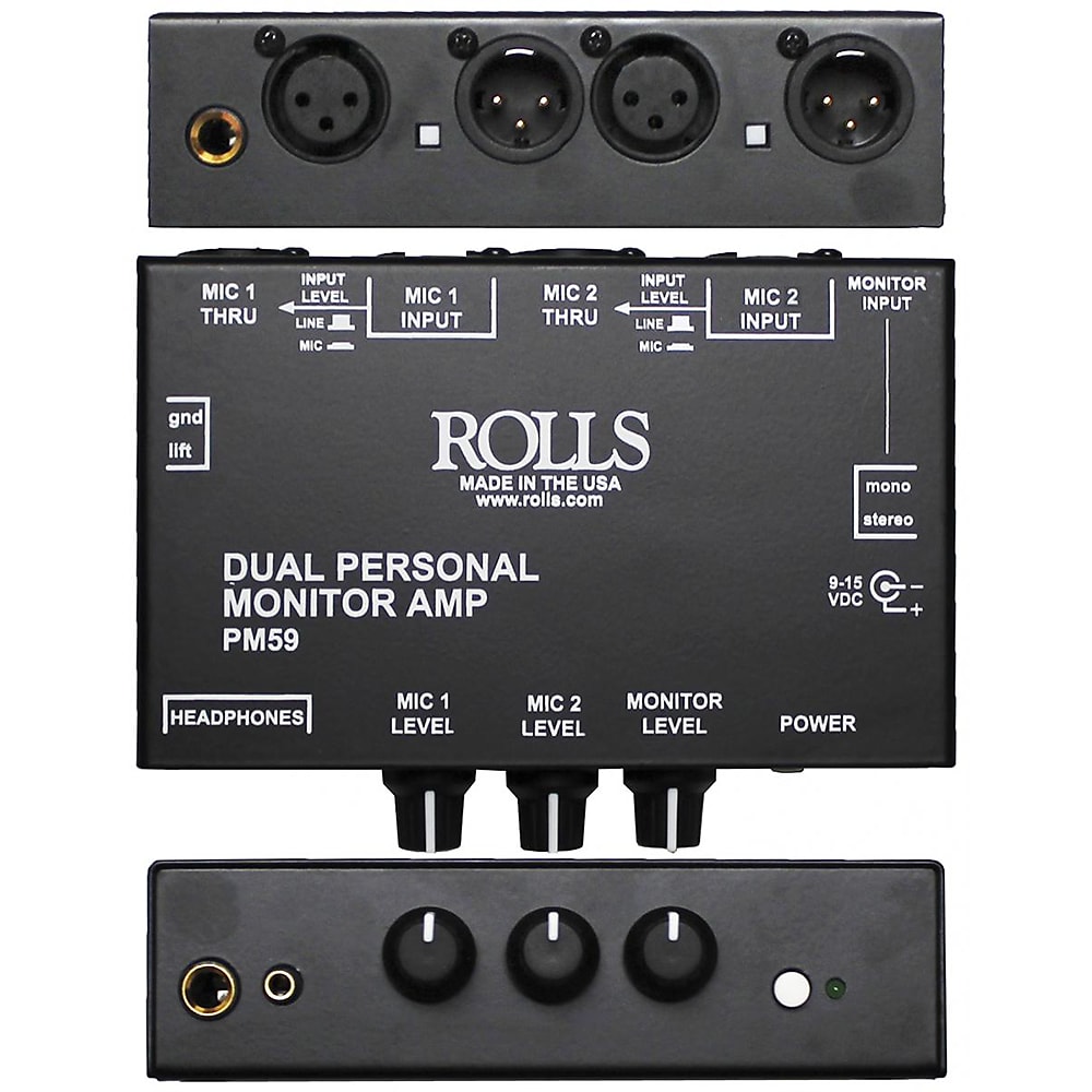 Rolls PM59 Dual Personal Monitor Amp | Reverb