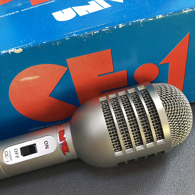 Univox CE-1 Cardioid Electret Condenser Microphone - Silver | Reverb