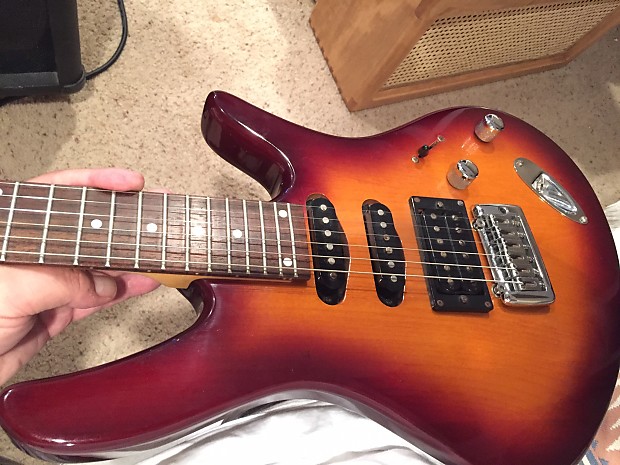 Samick SBA460TS VERY RARE OPEN HEADSTOCK | Reverb