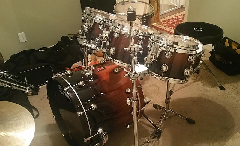 Excellent 7 PC Premier Genista Maple Kit - Sunburst | Reverb