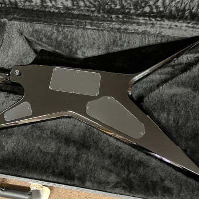 DEAN USA Stealth Black with Silver Bevels electric GUITAR w/ | Reverb