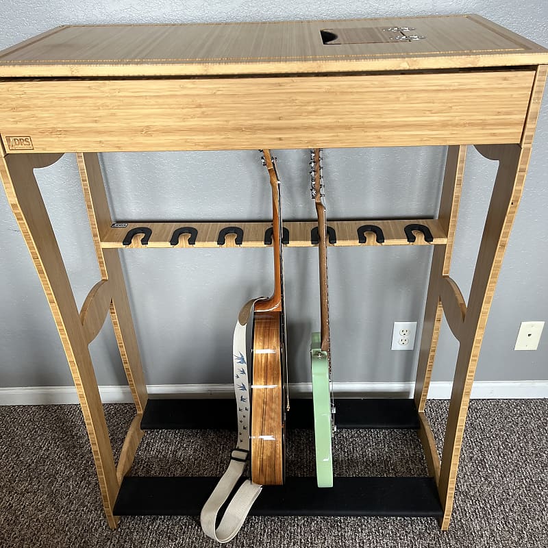 DRS Racks Bravo 7 Guitar Rack/D36 Drawer/BT7 Solid Bamboo | Reverb
