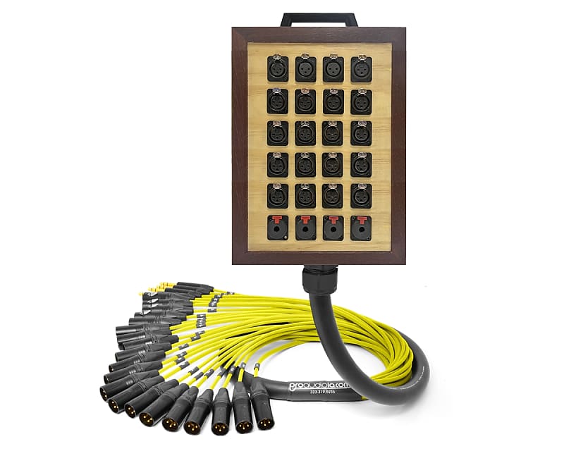 24-Channel Wooden Studio Wall Box / Stage Box | Mogami 2936 & | Reverb