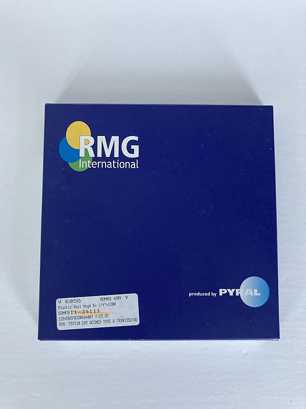 RMG International SM911 Studio 7” Master Tape + Original Box | Reverb