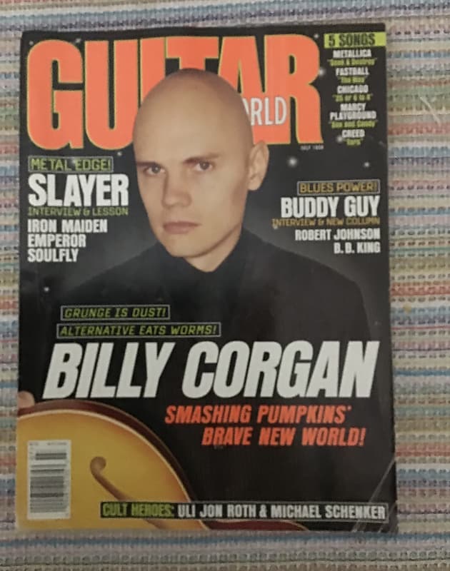 Guitar World Magazine Back Issue July 1998 - Billy Corgan | Reverb