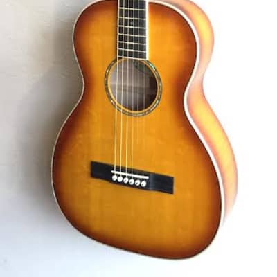 Larrivee P-09 Custom Parlor Flame Maple Late Model Sunburst | Reverb