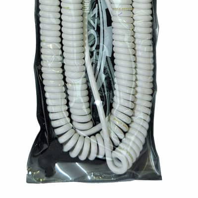 Vox Premium Vintage Coil 9m Electric Guitar Cable, White | Reverb UK